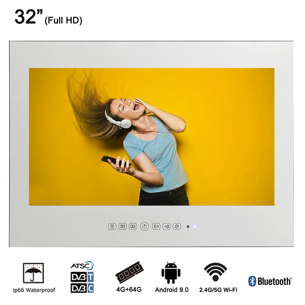32 Inch Waterproof Smart TV for Bathroom - Full-Hd LED