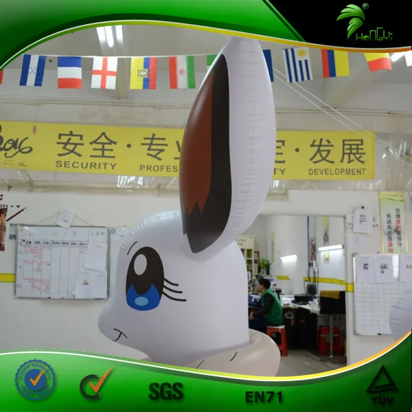 Squeaky Inflatable Eevee Bunny Toy - Customizable PVC Air Figure for ...