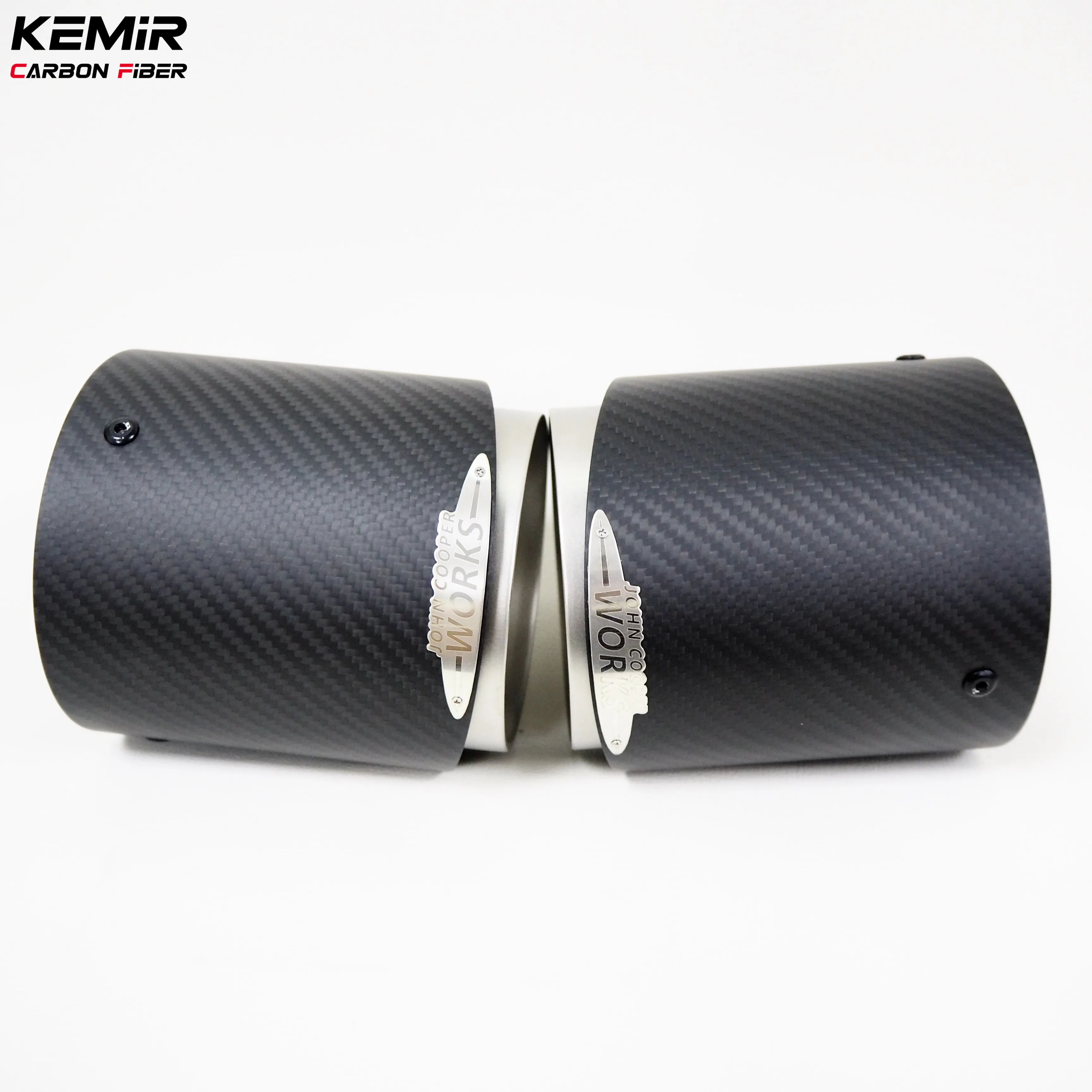 Carbon Fiber Mini Jcw Style Exhaust Tail Pipe Tips For Mini Cooper S ...