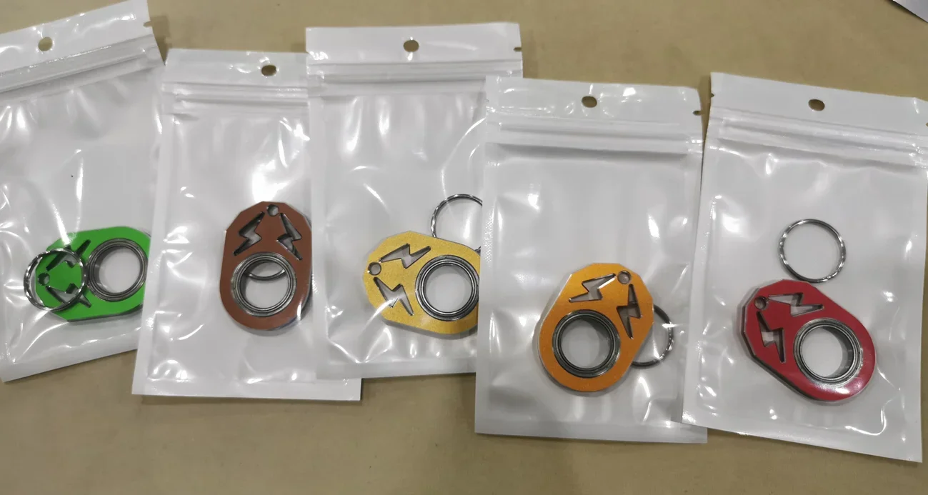 Keychain Spinner - Stress Relief Fidget Toy for All Ages