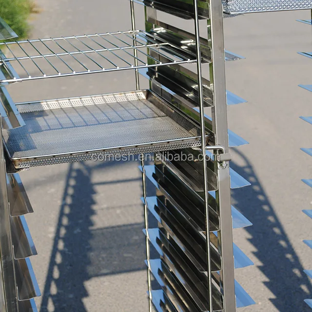 Stainless Steel Baking Tray Trolley - Heavy Duty & Versatile