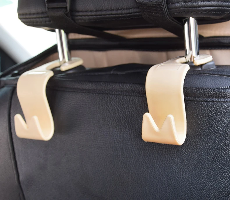 Newest Car Seat Back Hock/hook Pp Car Interior Hook For Hanging Rubbish ...