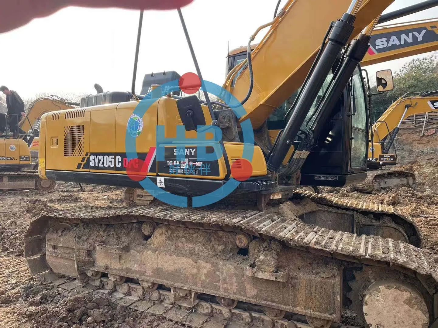Used Excavators Crawler Excavator Digger Sany 205 Sy205 20ton 21ton ...