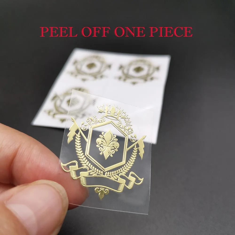Custom Metal Brand Logo Sticker Label Engraved Gold Adhesive Metal ...