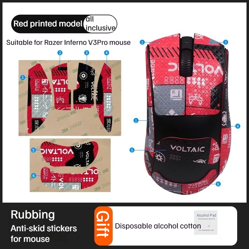 For Razer Deathadder V3 PRO - 6400 DPI Gaming Mouse Sticker