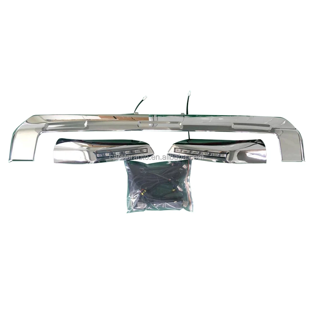 Car Body Kit Car Front Bumpers Spoiler With Led For Prado Fj150 2016 ...