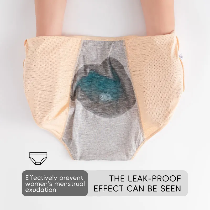 Wholesale Xs-4xl Plus Size Period Underwear Air-mesh Fabric High Waist ...