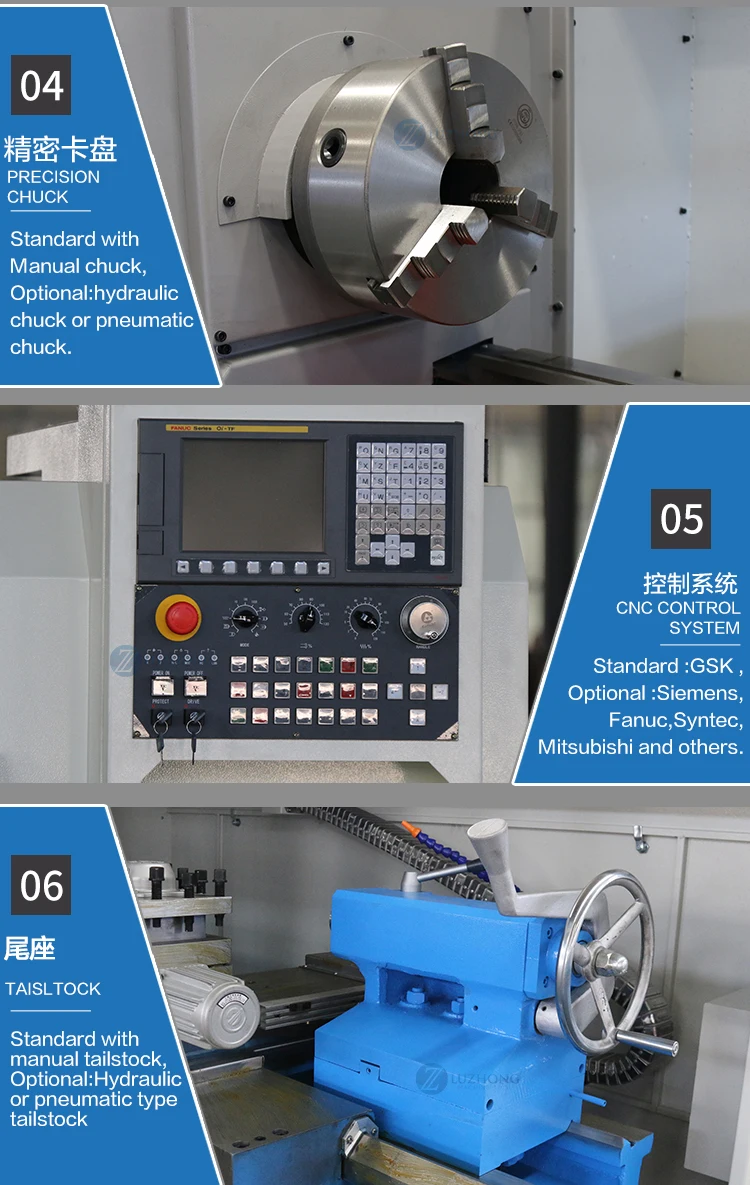 Cnc Lathe Machine With Bar Feeder Ck6136 Cnc Turning Lathe Machine - Buy Lathe Cnc Machining,Cnc ...