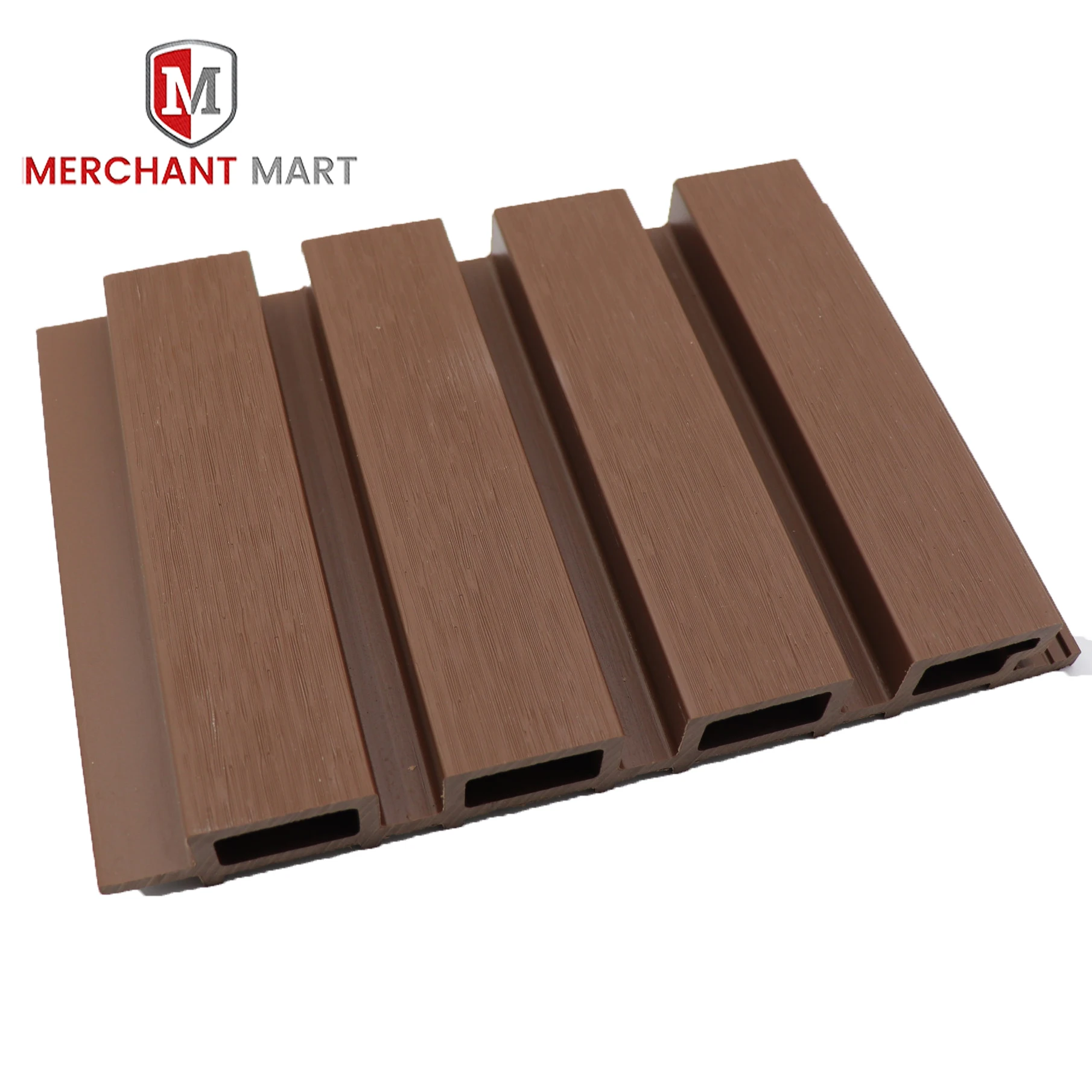 Exterior Wpc Composite Louver Paneling Wall Pvc Plastic Wall Cladding ...