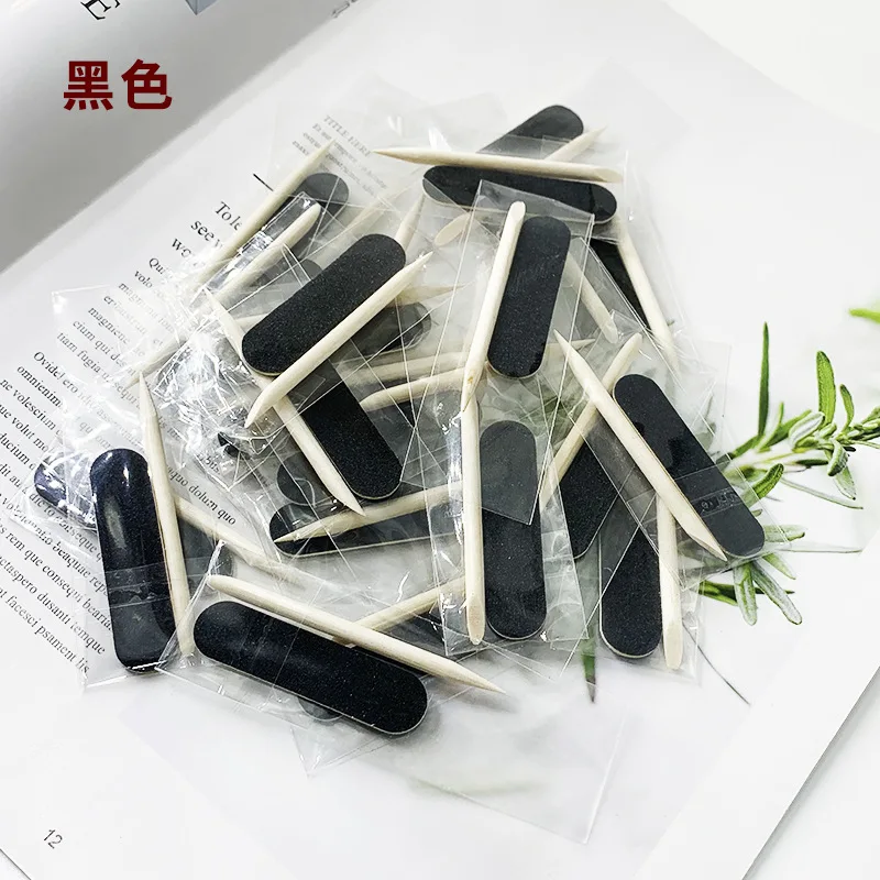 Wholesale Custom Logo Mini Nail File Set Double Side Straight Emery ...