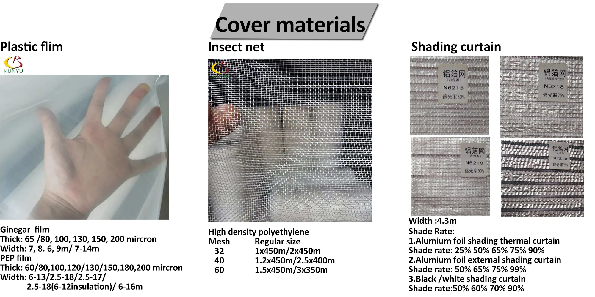 Foshan Kunyu Horizontal PVC Hydroponic Lettuce Growing System Greenhouse