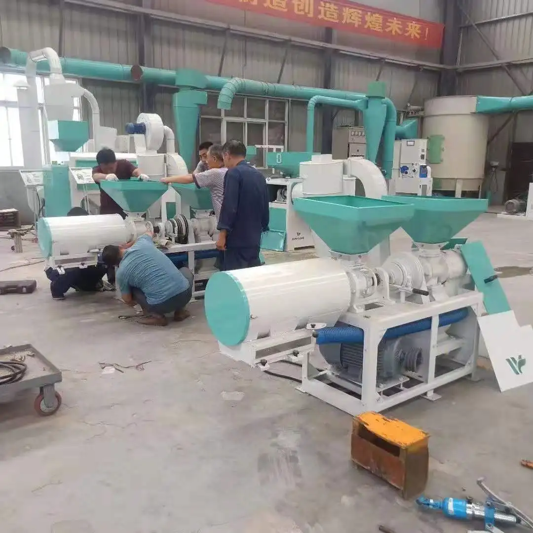 Multifunctional Maize Corn Huller Degerminator Grits & Flour Machine