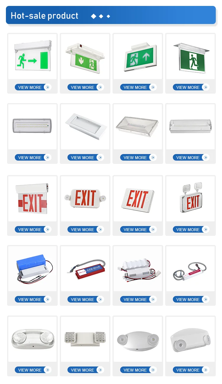 CE Listed LED Building Exit Signs with Battery Backup| Alibaba.com