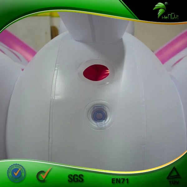 Inflatable Custom Animal Husky Toy Pink Flying Wolf Inflatable Moving ...