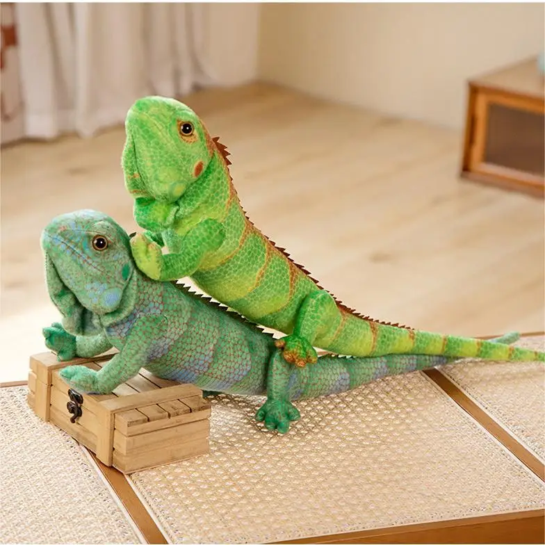 Lizard Stuffed Animals Realistic Plush Toy Iguana Lizard Toy Soft Plush ...
