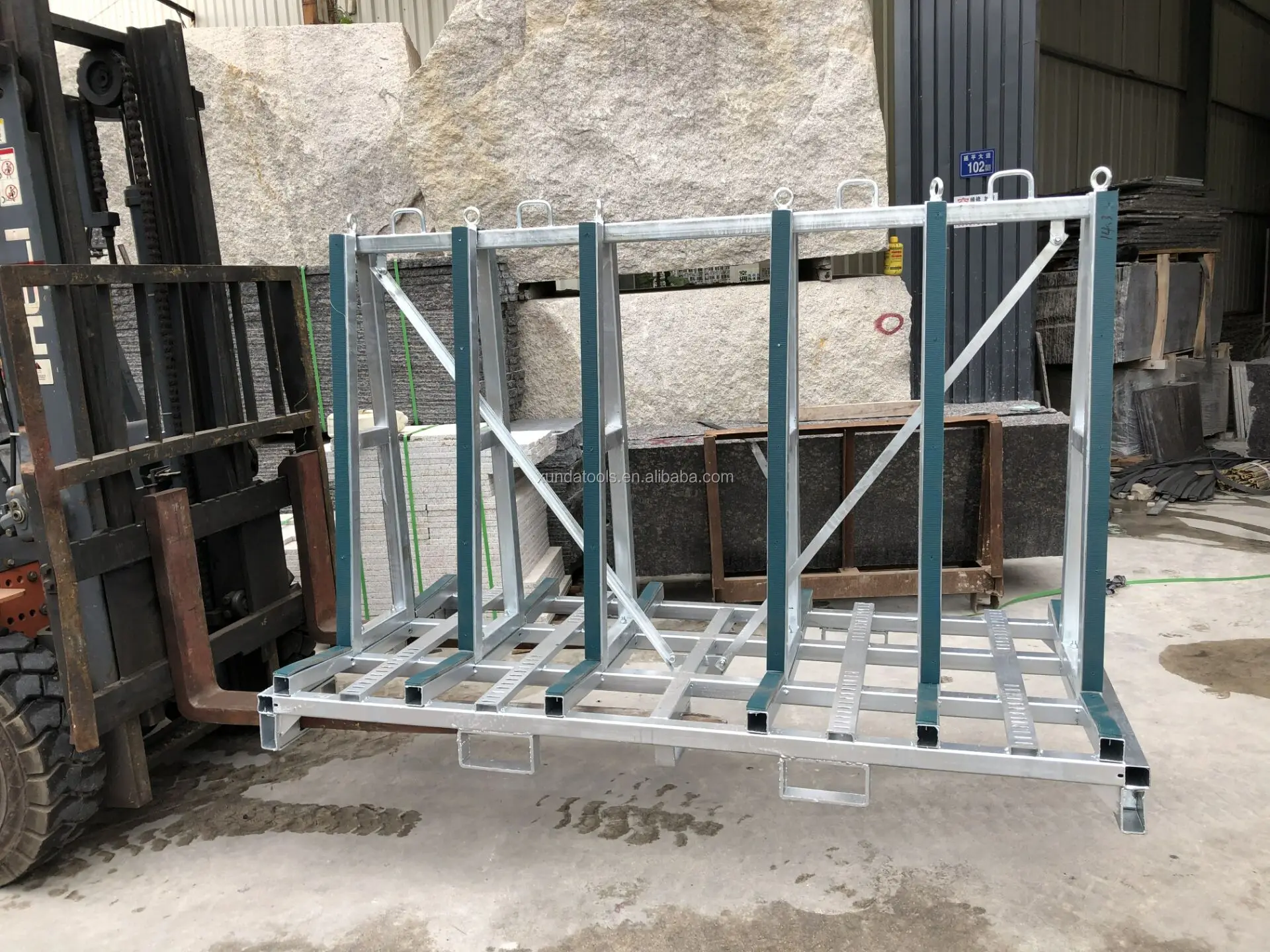 Granite Stone Slab a Frame Cart Double Sided Transport Cart