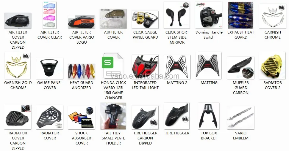 Click 125 Motorcycle Body Parts Shock Absorber Cover - Buy Shock ...