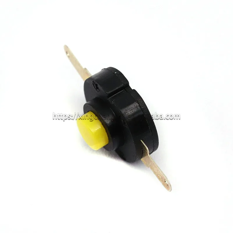 1413YK Flashlight Switch Self-locking Yellow Round Switch DIY ...