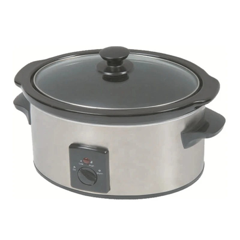 Best Small Crock Pot Glass Programmable 7 Quart Digital Display Silver ...