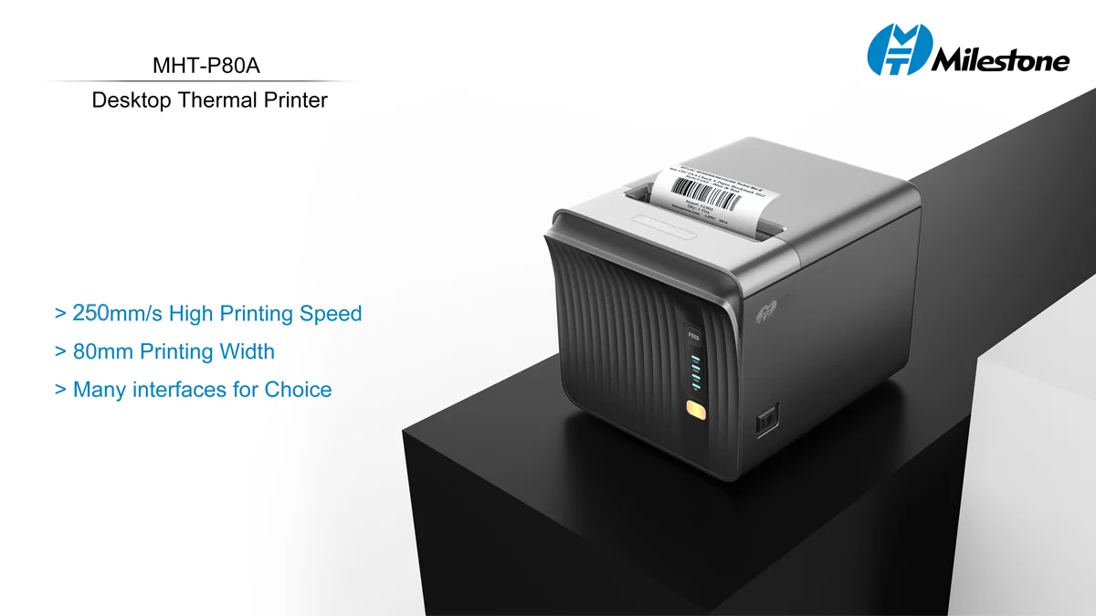 Milestone Printer Mht-p80a Kitchen Receipt Printer Wifi Blue Tooth Com ...