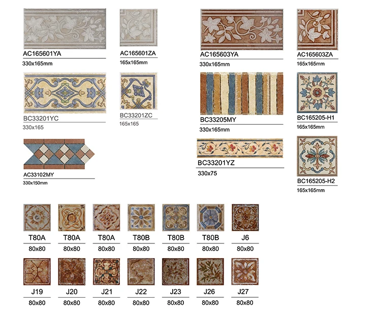 330x330 Home Designer Fashion Tile Wall Tile American Rustic Ceramic ...