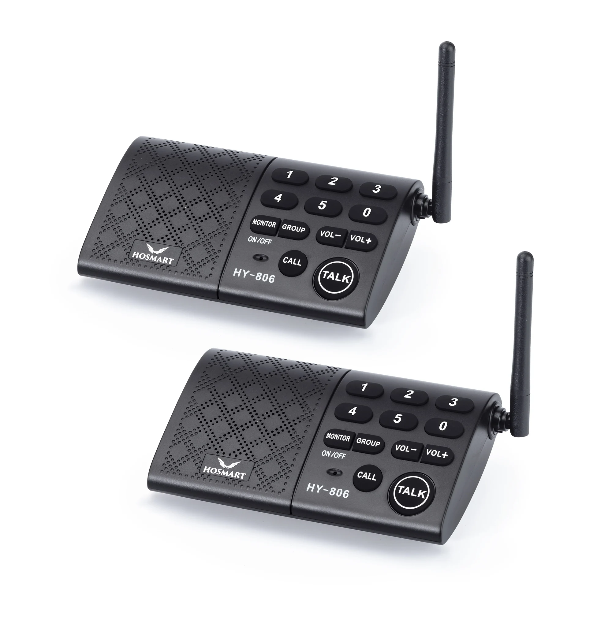 Portable Wireless Intercom System Hosmart 1500ft Long Range,6 Channel ...