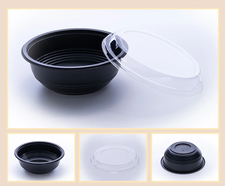 Soup Plastic Bowl with Lid - Sustainable & Disposable
