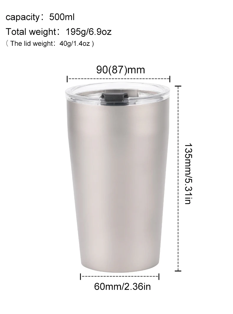 Titanium Beer Mug Creative Drinkware Coffee Tea Cups Novelty Gifts Milk ...