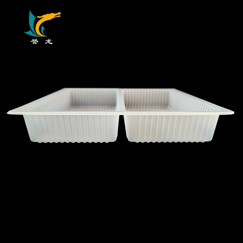 Food Grade Plastic Two-compartment Separation Food Packaging Tray - Buy ...