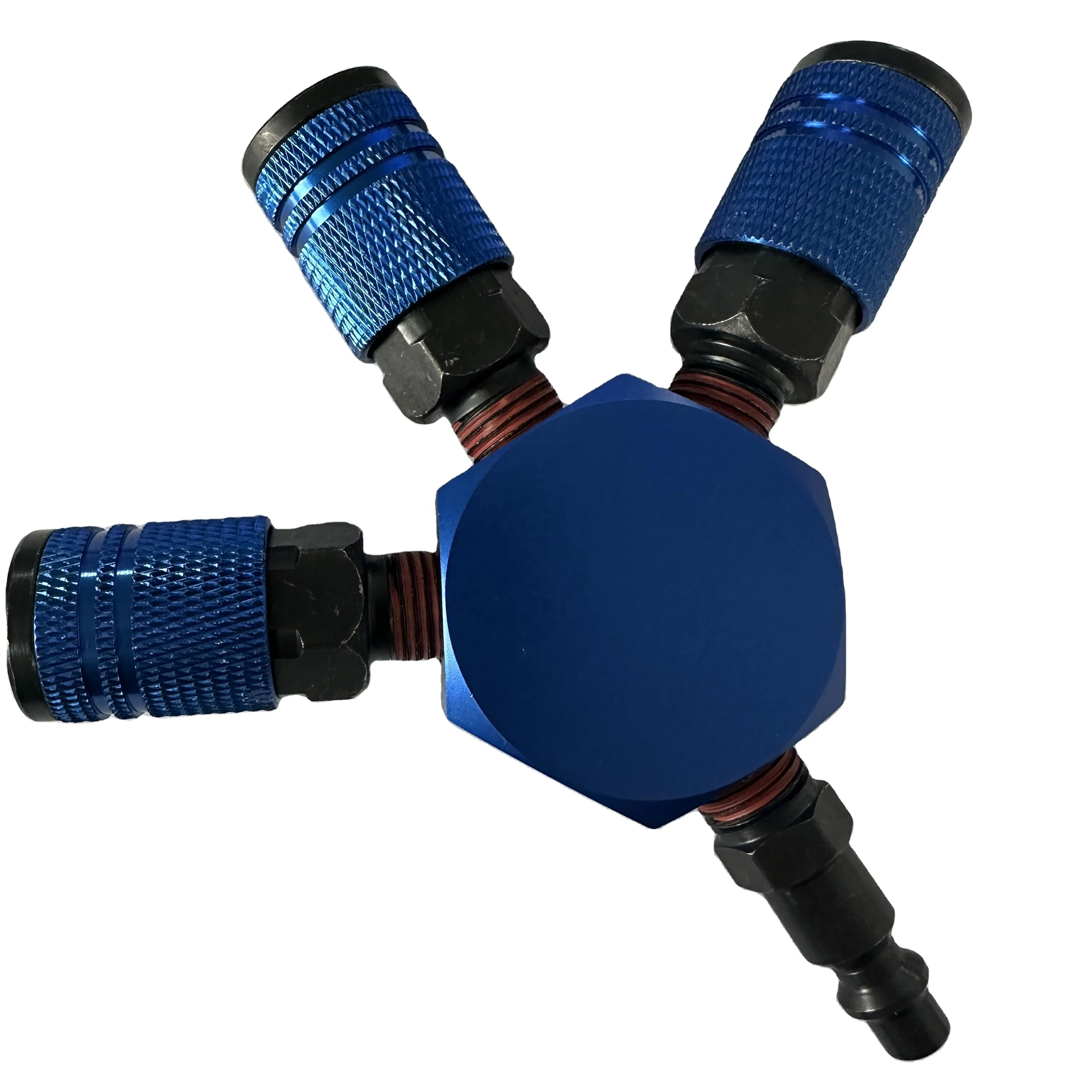 Air Manifold Fittings 3 Ways Manifold Aluminium Manifolds Pneumatic ...