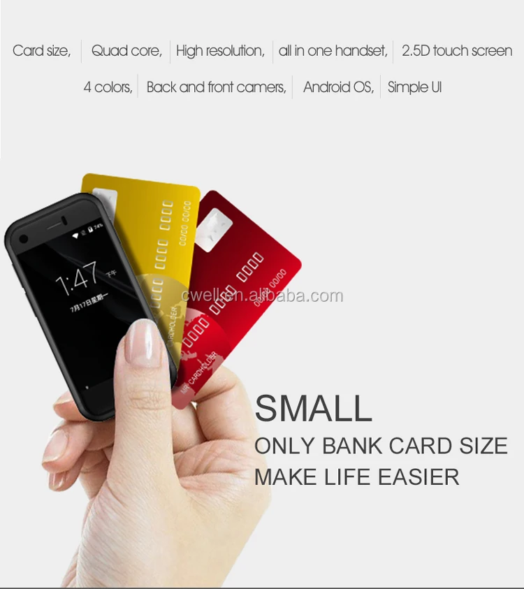 Hot Android 3g Mobile Mini Very Small Size Mobile Phones With 2.5 Inch ...