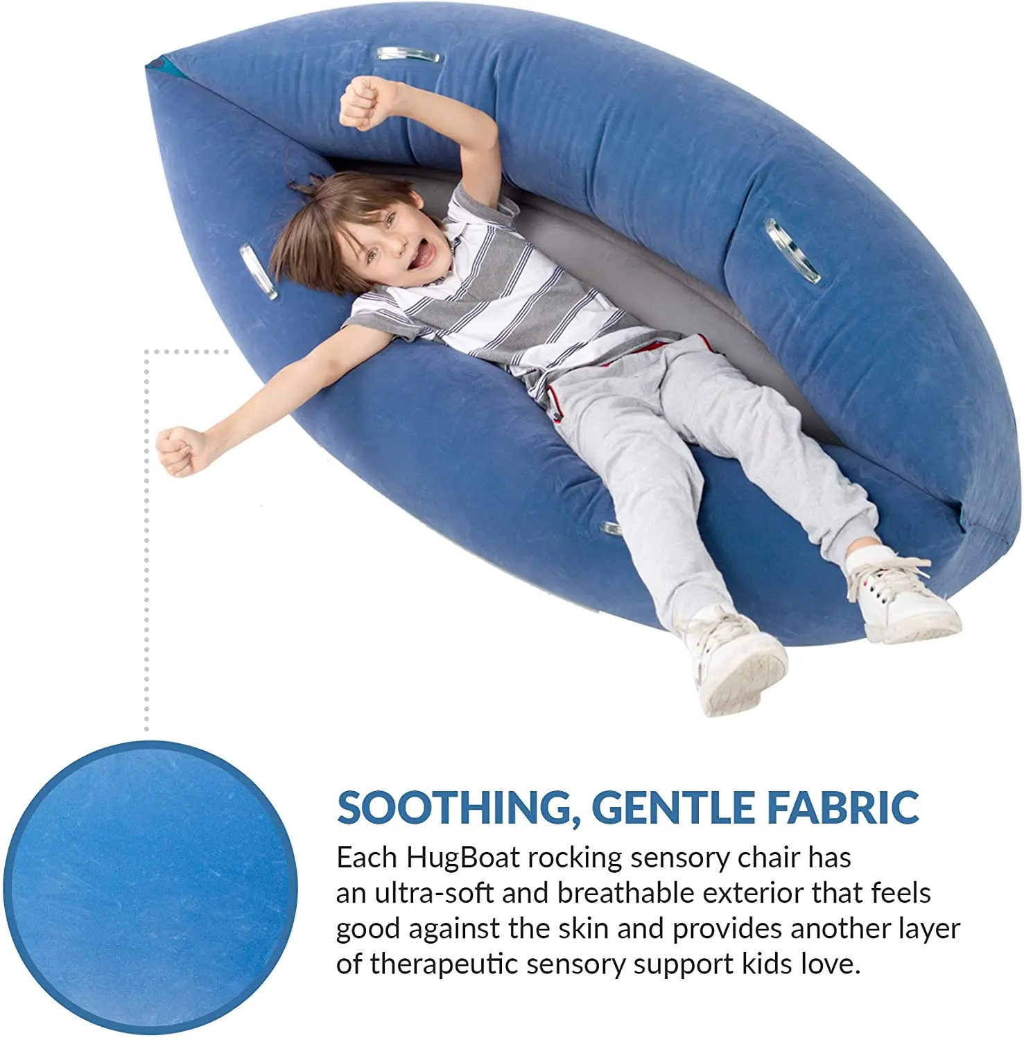 Inflatable Compression Boat Lounger For Kids Therapy Sensory Chair ...