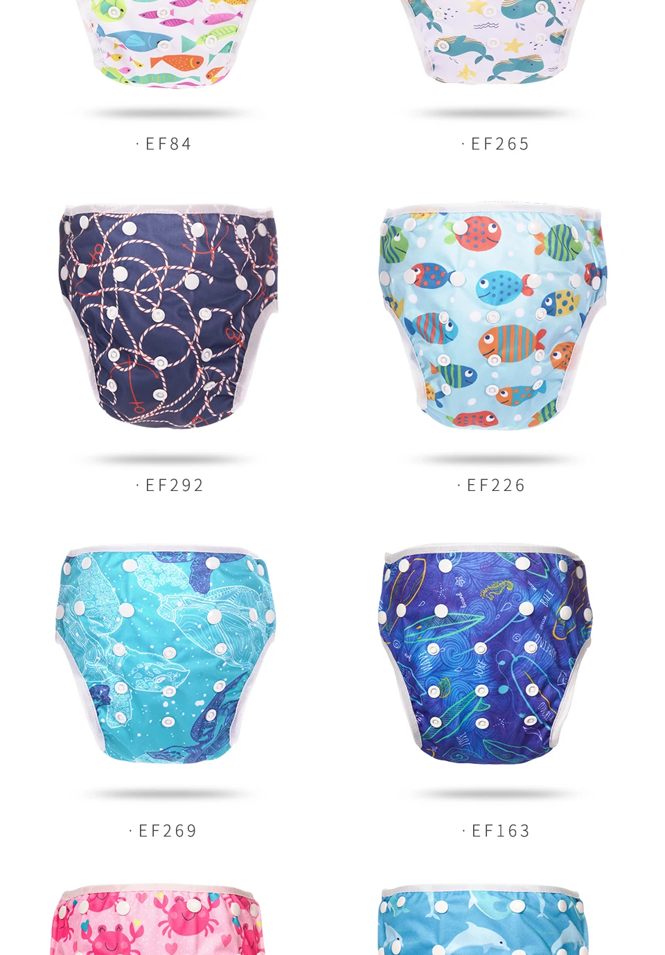 Happy Flute Baby Reusable Swimming Diapers - Super Absorbent