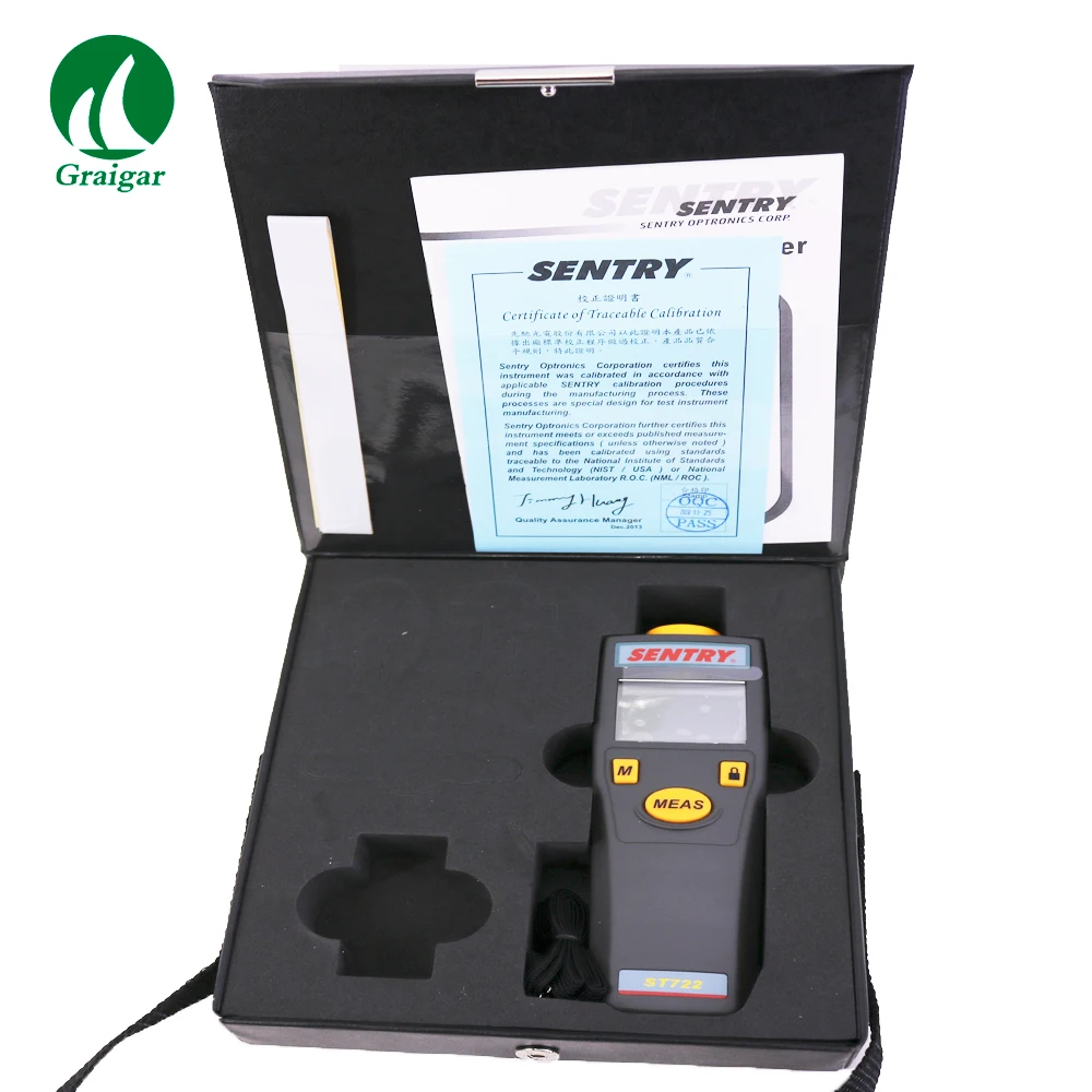 Sentry ST722 Digital Tachometer - Precise RPM Measurement