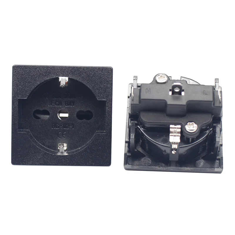 Eurocode Germany 3 Pin Ac Outlet Wall Socket Adapter Plug Connector ...