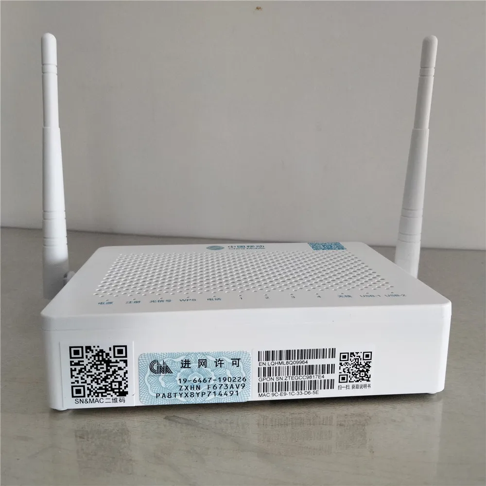 Durable Brand New Zte F673av9 4ge Usb Tel Dual-band Wifi Gpon Onu Modem ...