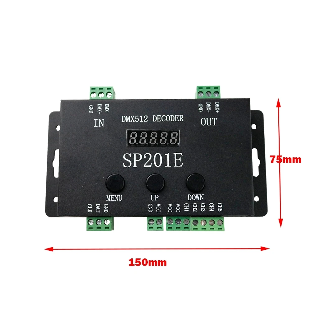512 Channels Dmx To Spi Ws2811 Decoder Dmx512 Decoder Ws2811 Rgb Led Strip Controller Sp201e For ...