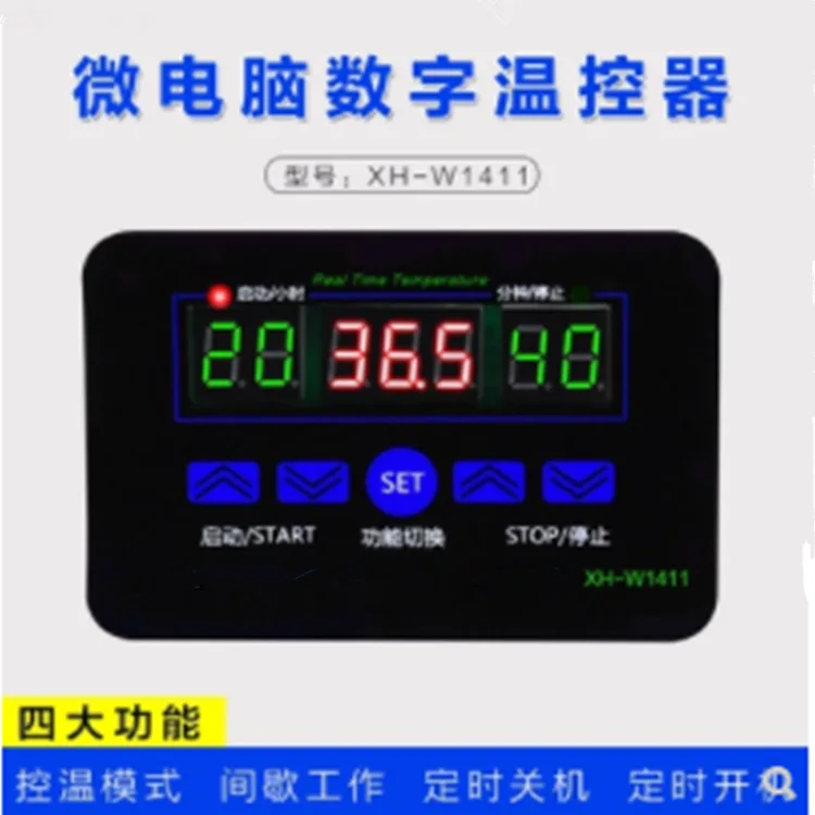Three Display Multifunctional Temperature Controller Temperature Control Switch -19~99 Xh-w1411 ...