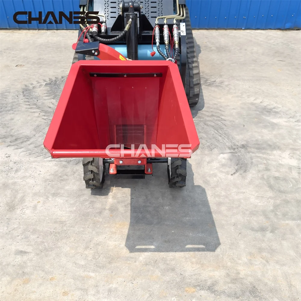 Wood Chipper Mini Skid Steer Loader Wood Splitter Attachment Fit Chanes ...