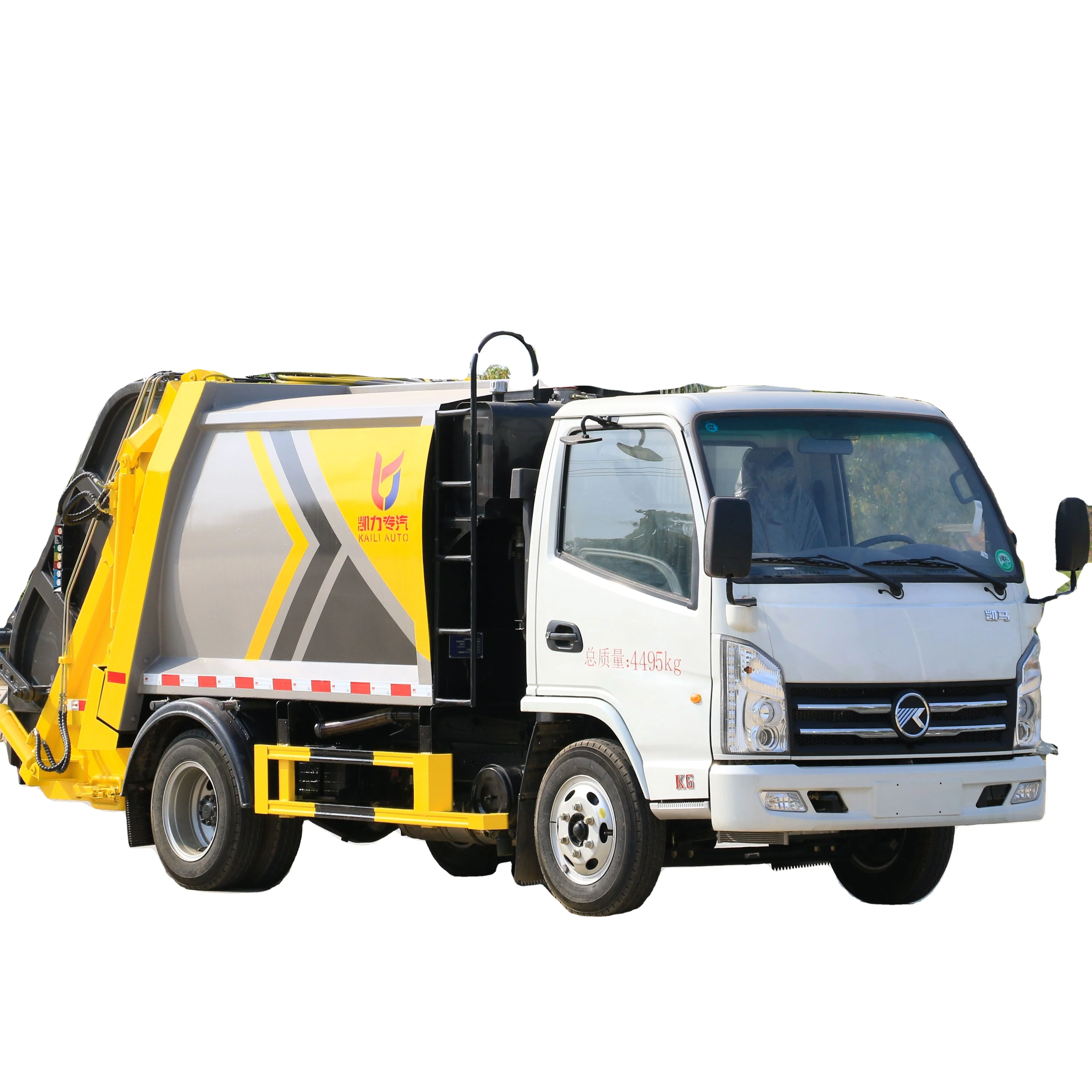 Small Rear Loader Garbage Truck 6cbm Capacity Waste Disposal Garbage ...