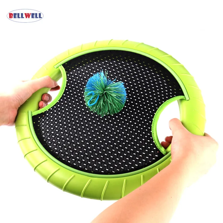 Bellwell Portable Mini Hand Trampoline Paddle Ball Set