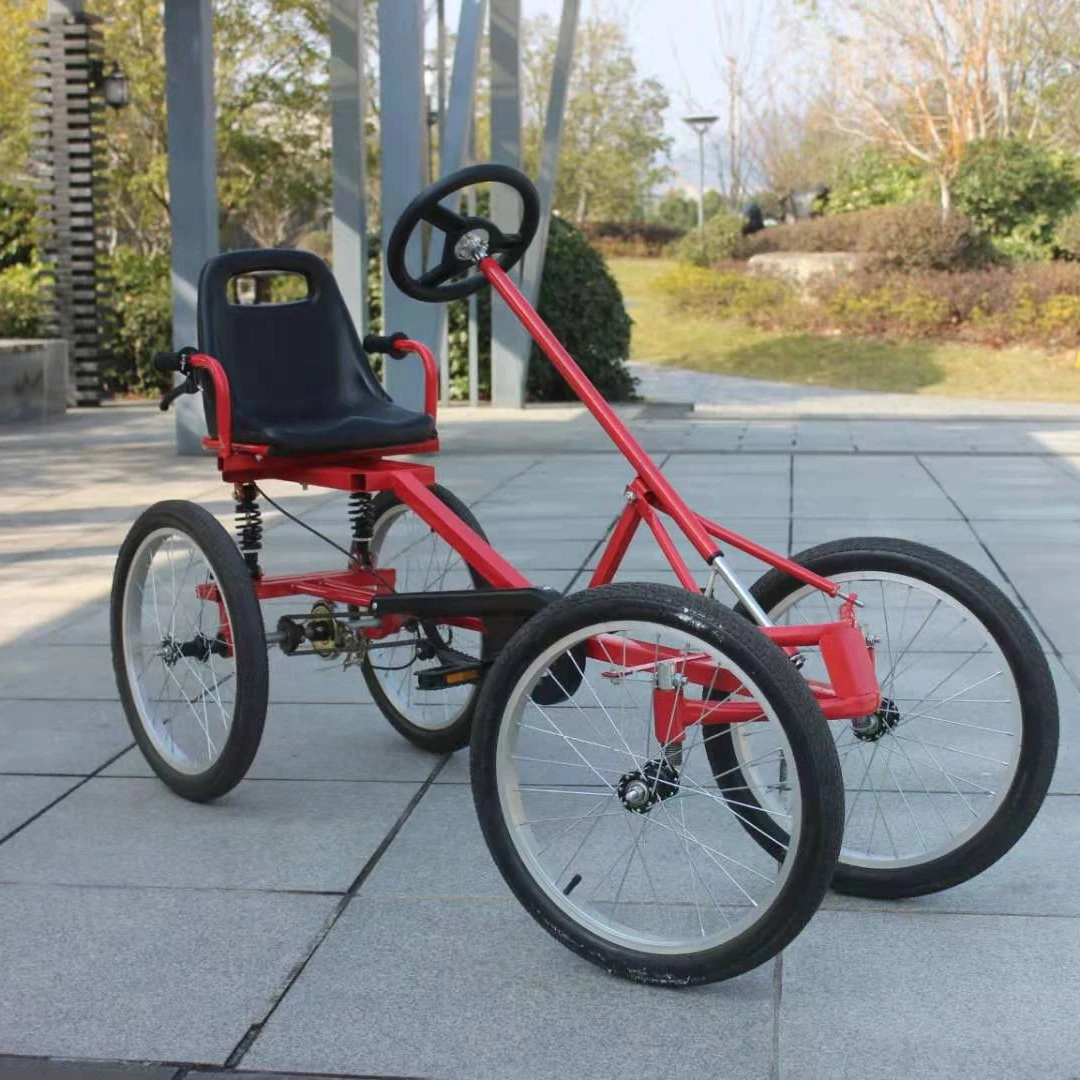 Four-wheeled Bicycle Sightseeing Bike Front And Rear Shock Absorption ...
