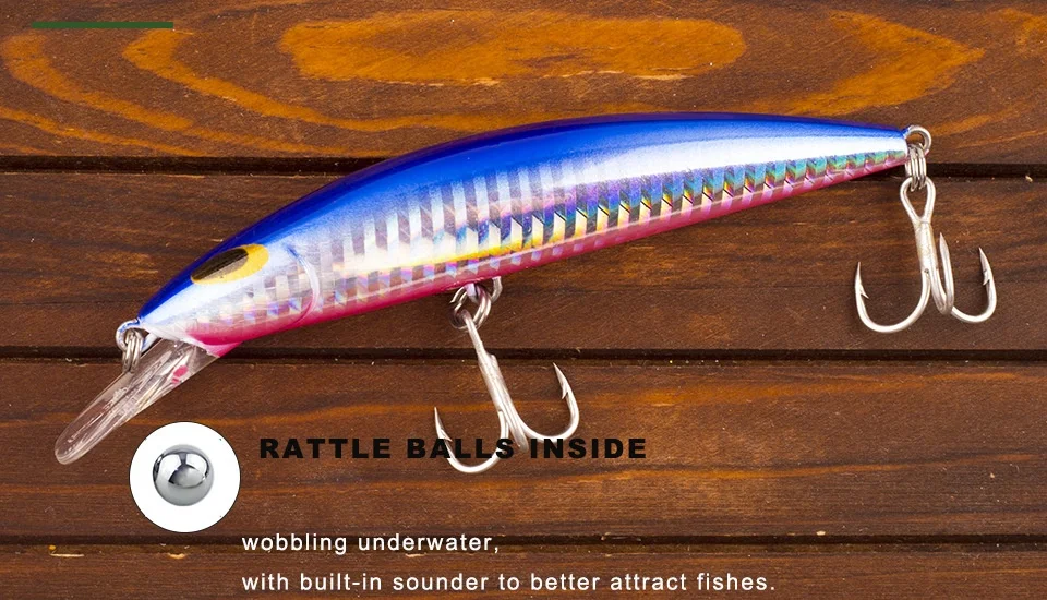 11cm 20g Suspended Floating Artificial Bionic Minnow Bait Freshwater ...