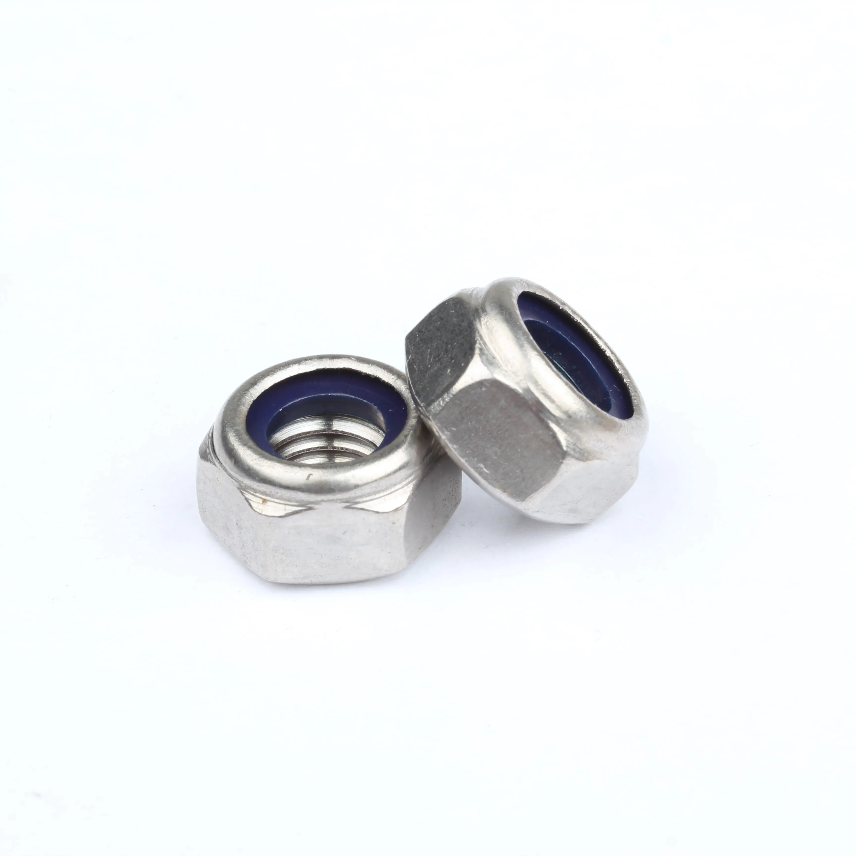 Hex Thin Nuts With Nylon Insert Lock Nut Din 985 Stainless Steel 304/316/brass Metric Thread M3 ...