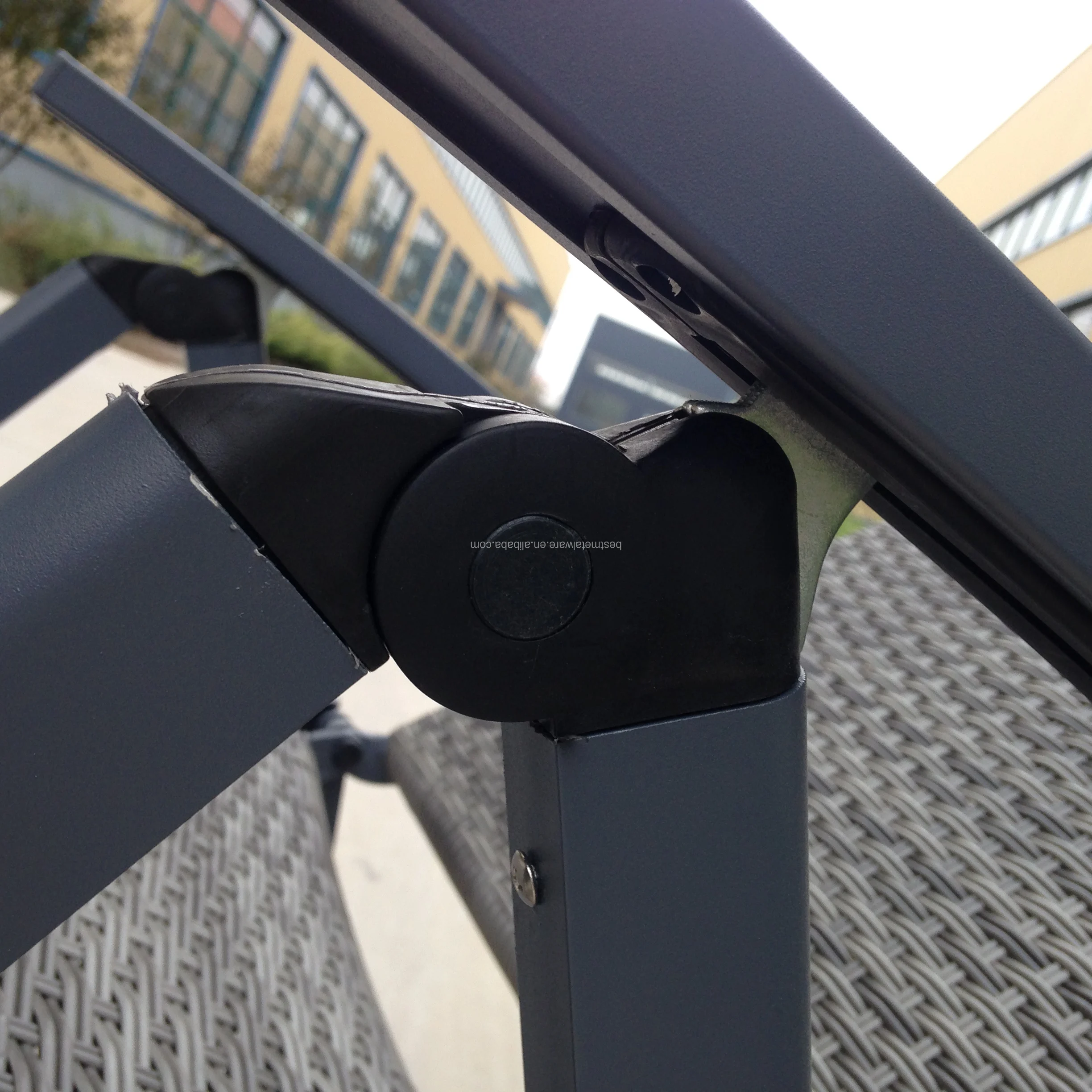 Heavy Duty Stackable Patio Leisure Sling Chair Glider Rocker Steel ...