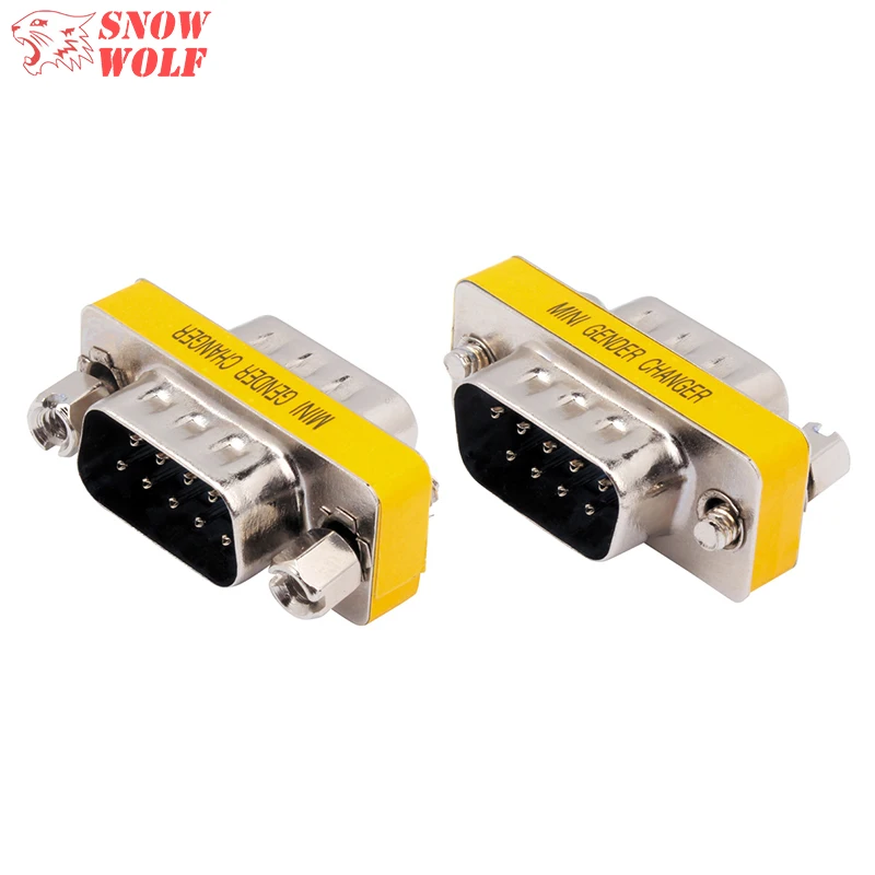 High Quality Mini Gender Changer Male To Male D-sub Db9 Male To Db9 ...