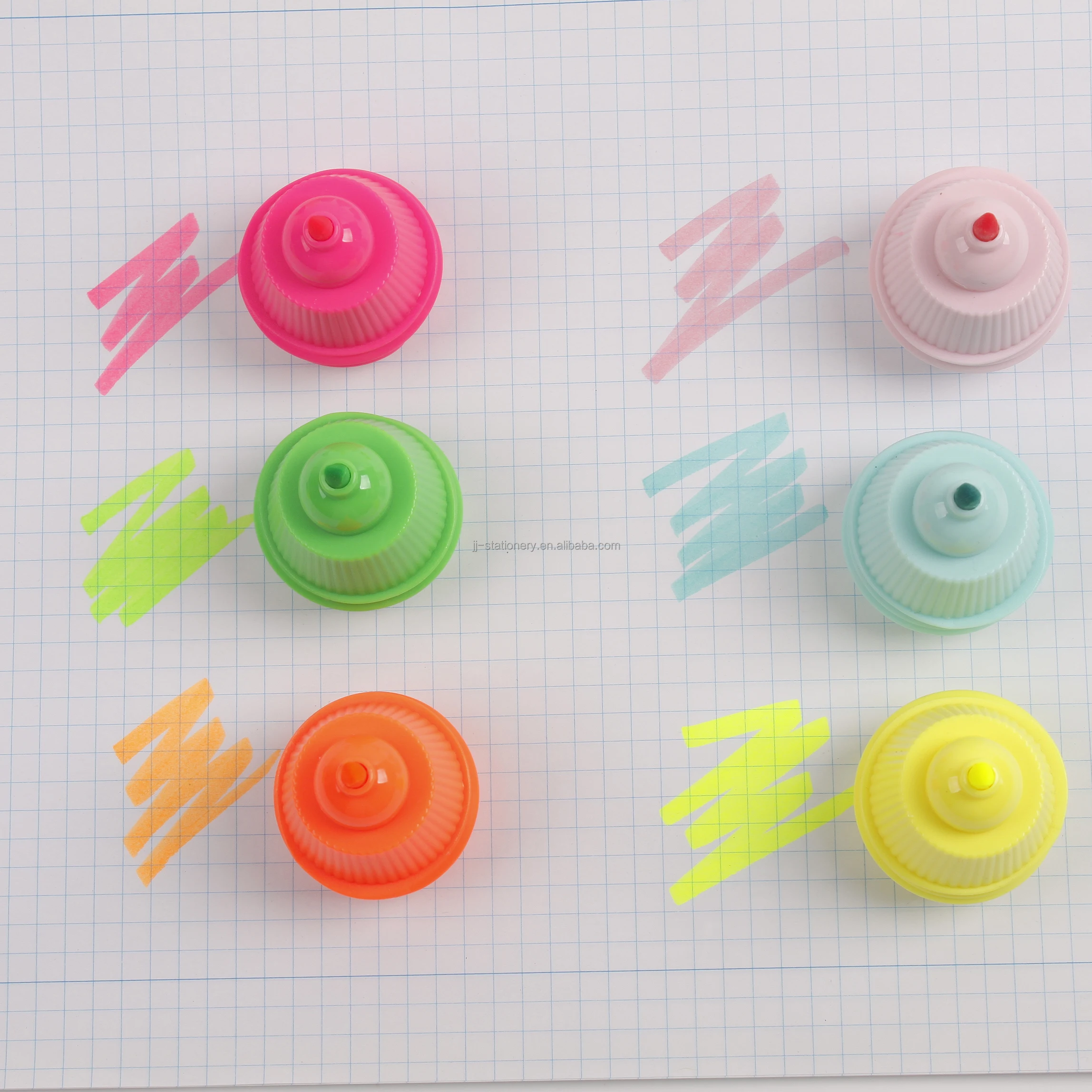 H-tone Stackable Highlighter Silicone Cute Animal Shape Cute Mini ...