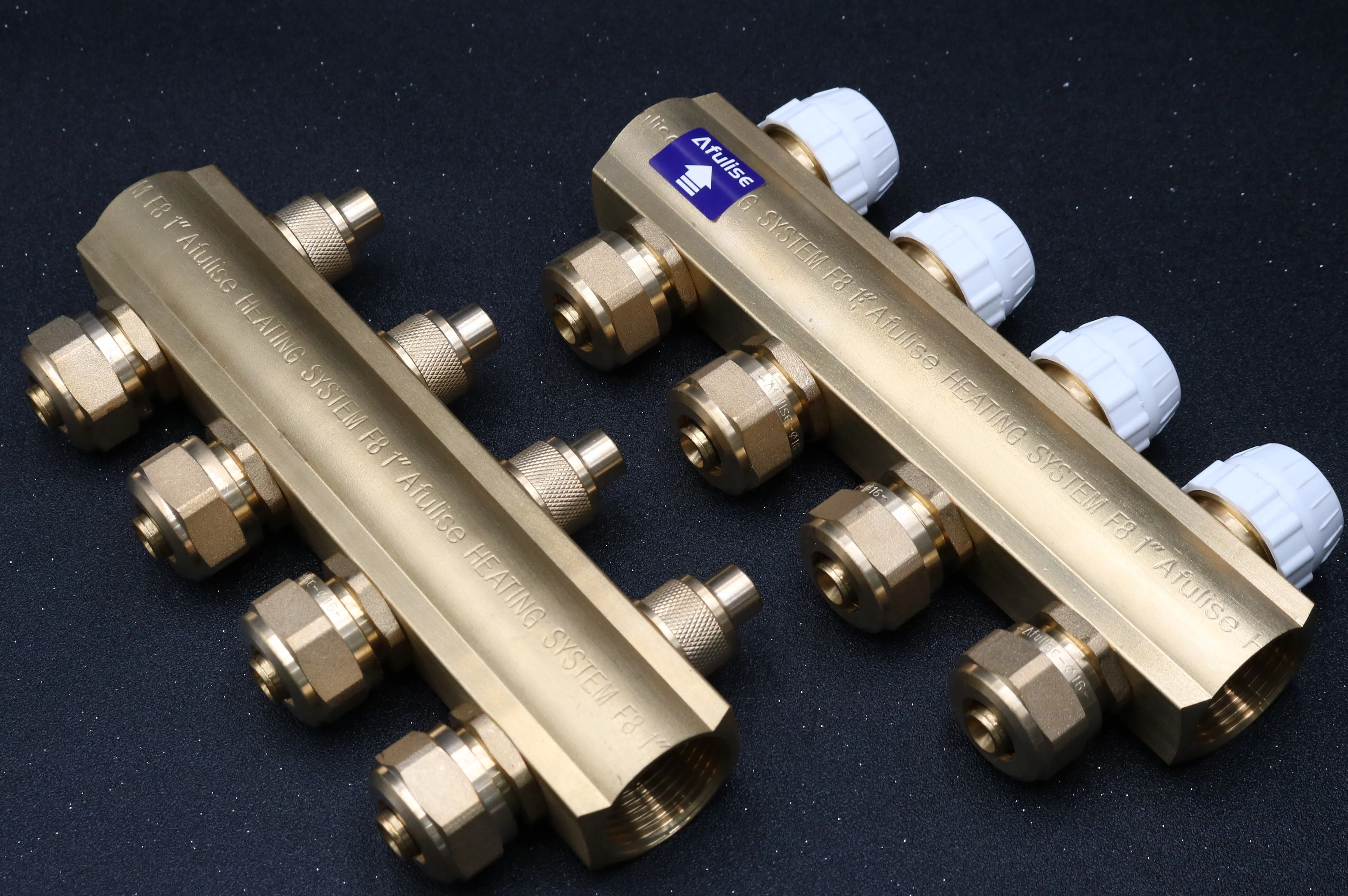 Brass Manifold Water Collector Distributor 2-12 Ports Home Central ...