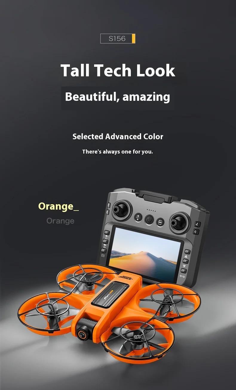 S156 Brushless Beginner Plastic Mini Obstacle Avoidance Big Screen ...