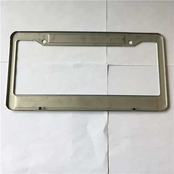 License Plate Cover Chrome Glossy Metal License Plate Holder - Buy ...